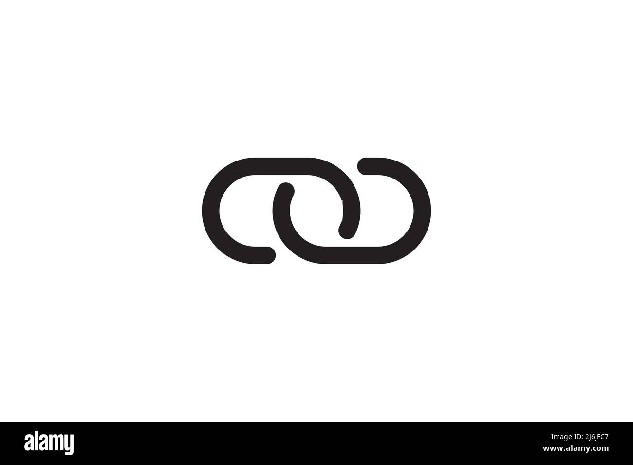 Chain link icon. Connection sign vector illustration. Linked interface ...