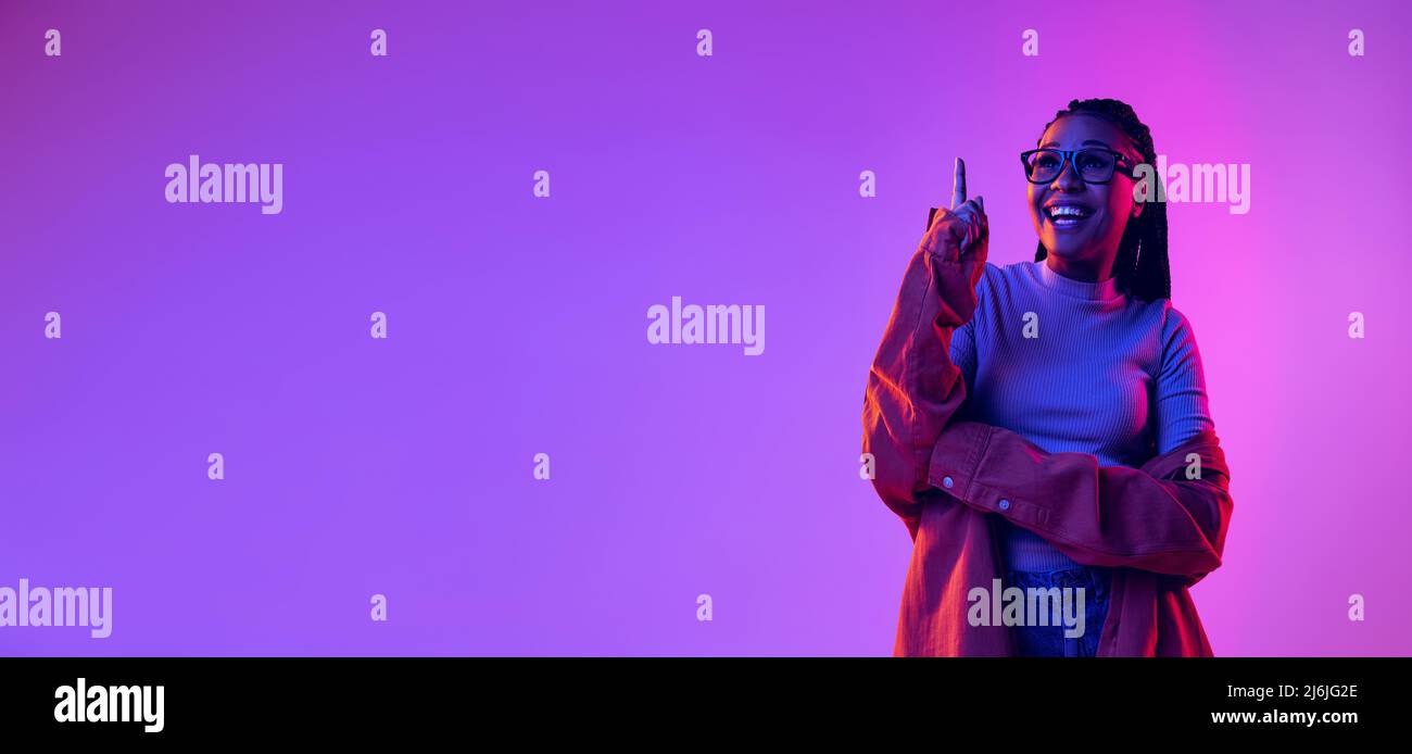 Flyer with portrait of female fashion model in cotton shirt isolated on ...