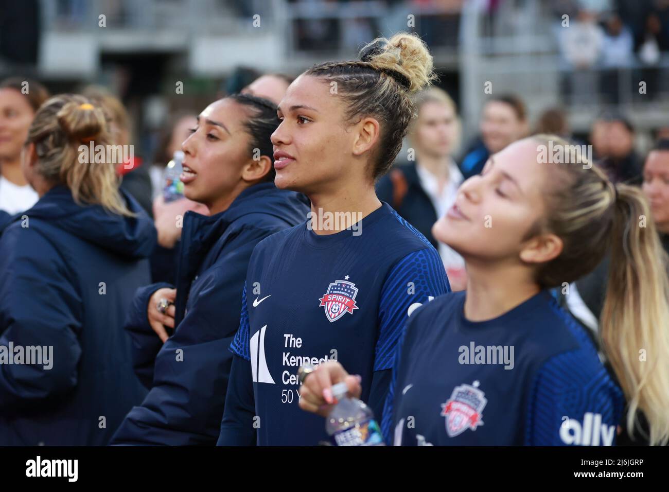 WASHINGTON, D.C. - MAY 1: Trinity Rodman pictured as the Washington ...