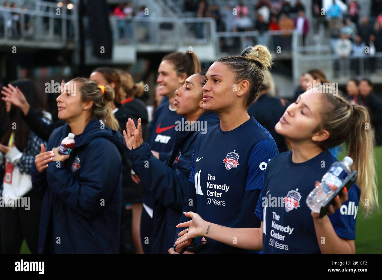 WASHINGTON, D.C. - MAY 1: Trinity Rodman pictured as the Washington ...