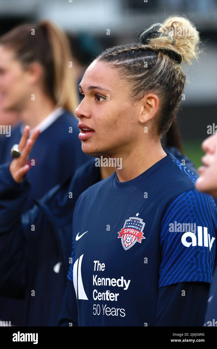 WASHINGTON, D.C. - MAY 1: Trinity Rodman pictured as the Washington ...