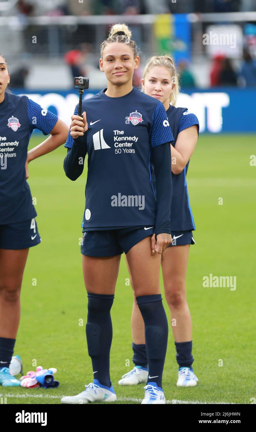 WASHINGTON, D.C. - MAY 1: Trinity Rodman pictured as the Washington ...