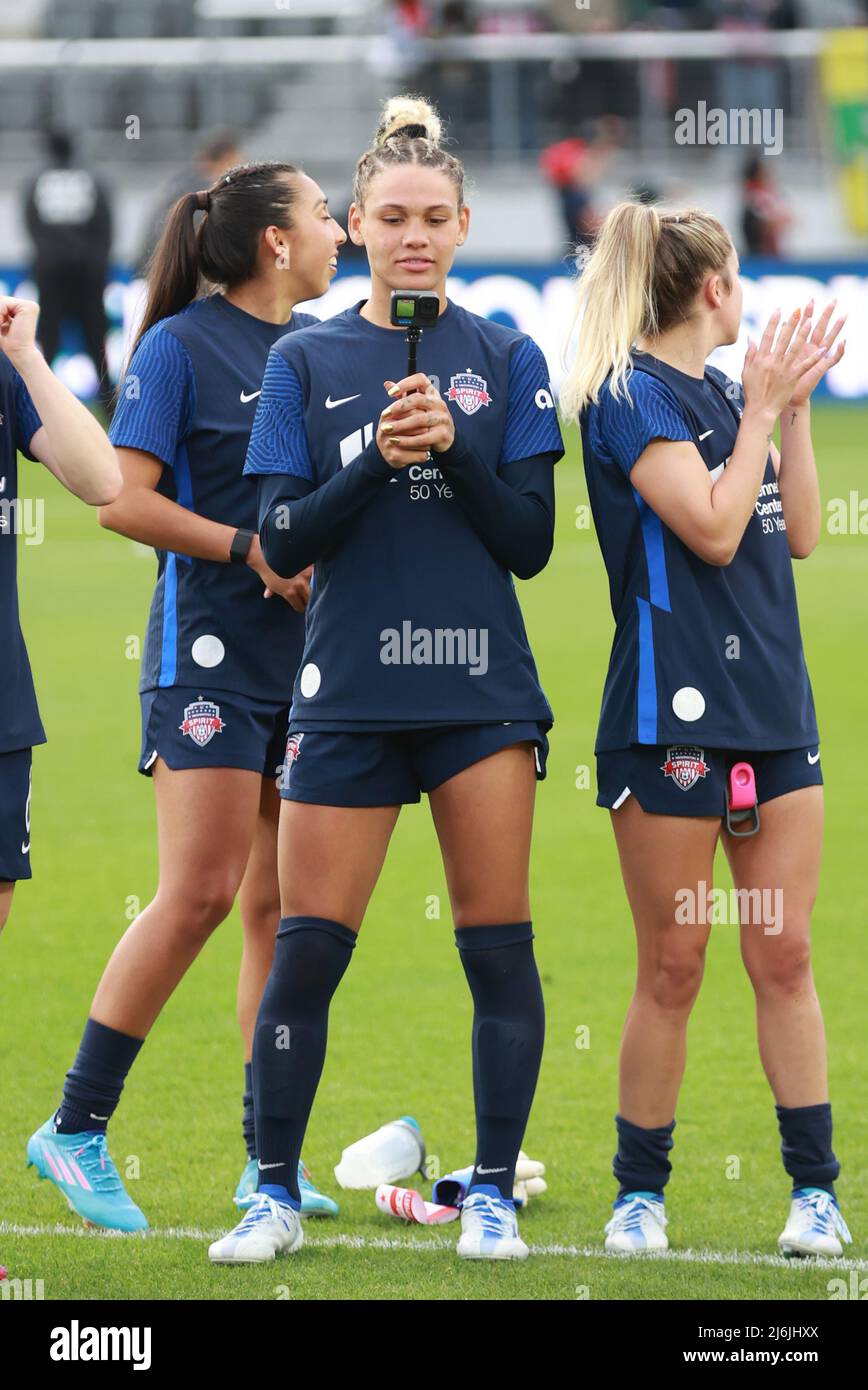 WASHINGTON, D.C. - MAY 1: Trinity Rodman pictured as the Washington ...