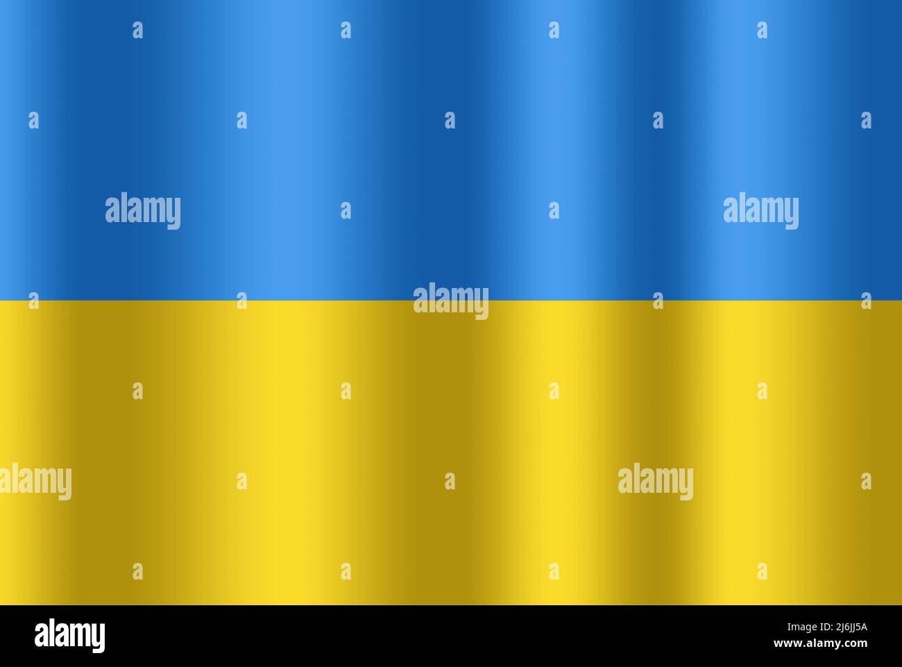 Ukraine National Flag (Ukrainian flag). Blue Yellow flag of the ...
