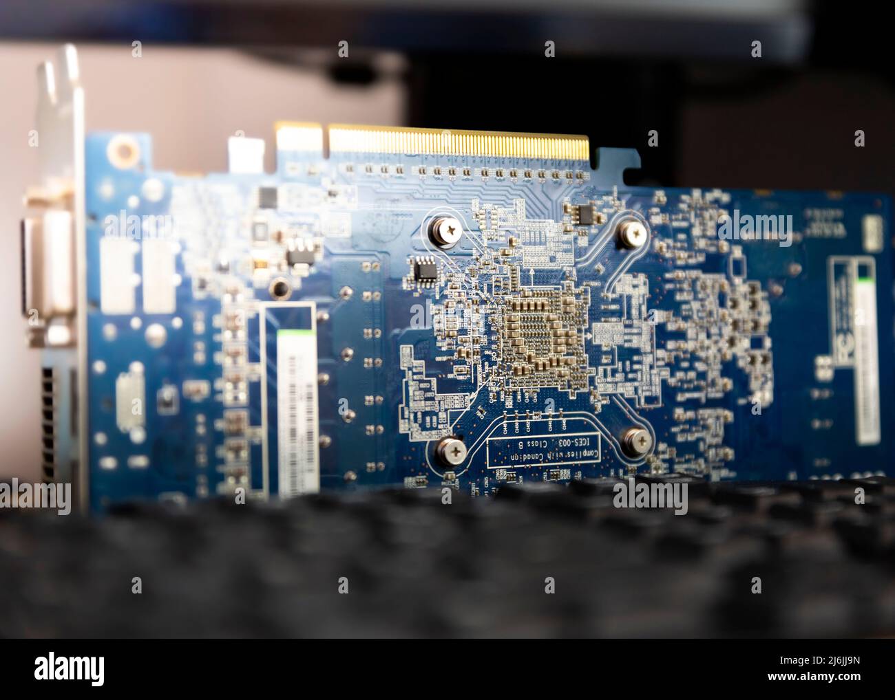 Graphics card chip and circuits. Gaming graphics card for video games ...