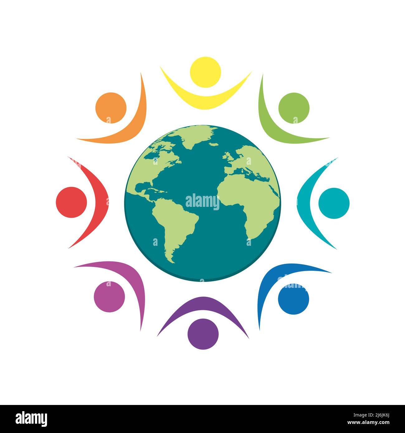 Children hugging the earth hi-res stock photography and images - Alamy