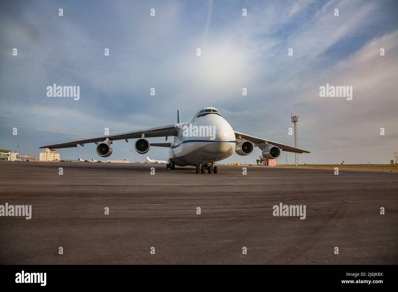 Aktau, Kazakhstan - May 21, 2012: International airport Aktau. Giant ...