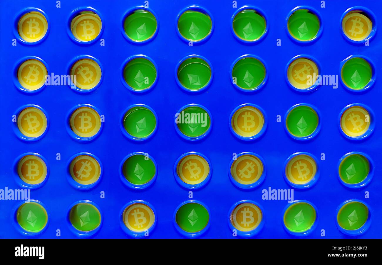 Bitcoin logo green hi-res stock photography and images - Alamy