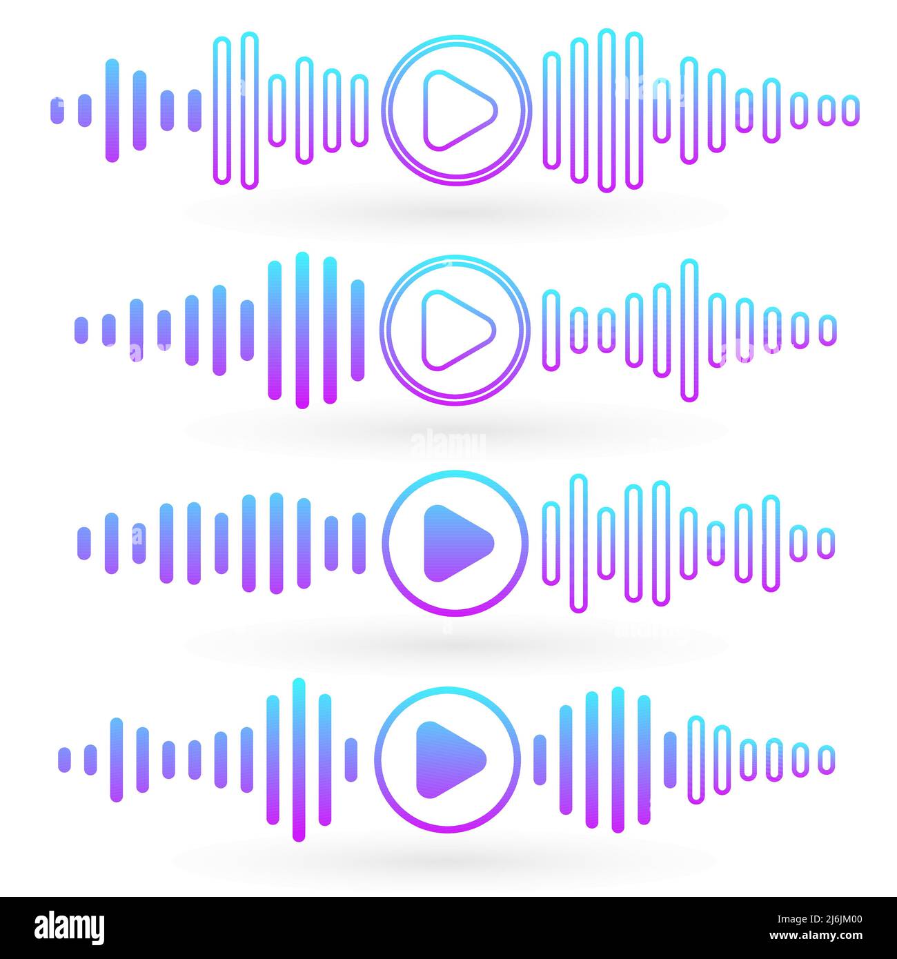 Set waves of the equalizer on white background. EQ Vector Illustration ...