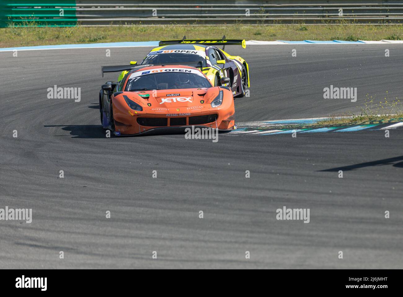 April 30, 2022. Estoril, Portugal. The #77 Kessel Racing - Ferrari 488 ...