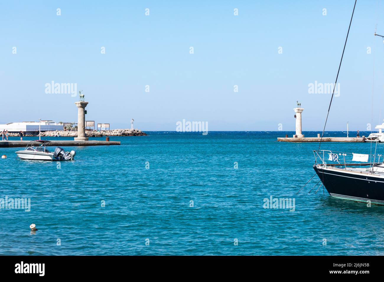 The Colossus of Rhodes in Rhodes, Greece Stock Photo - Alamy
