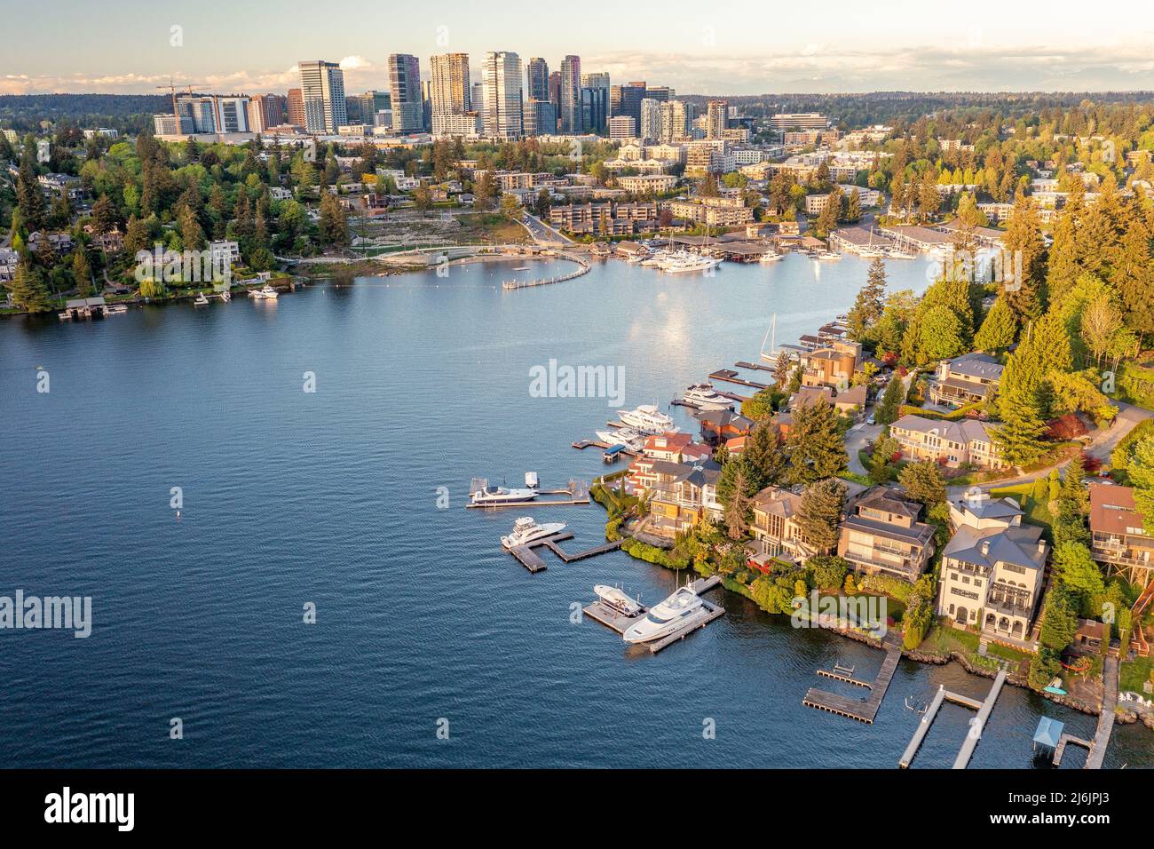Bellevue aerial view washington state hi-res stock photography and ...