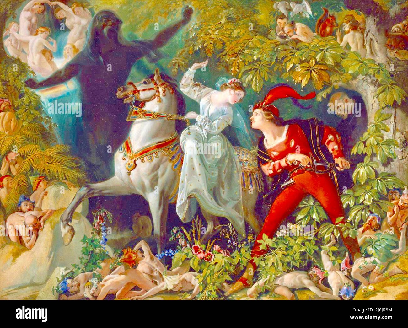 Daniel Maclise - A Scene from Undine - 1843 Stock Photo - Alamy