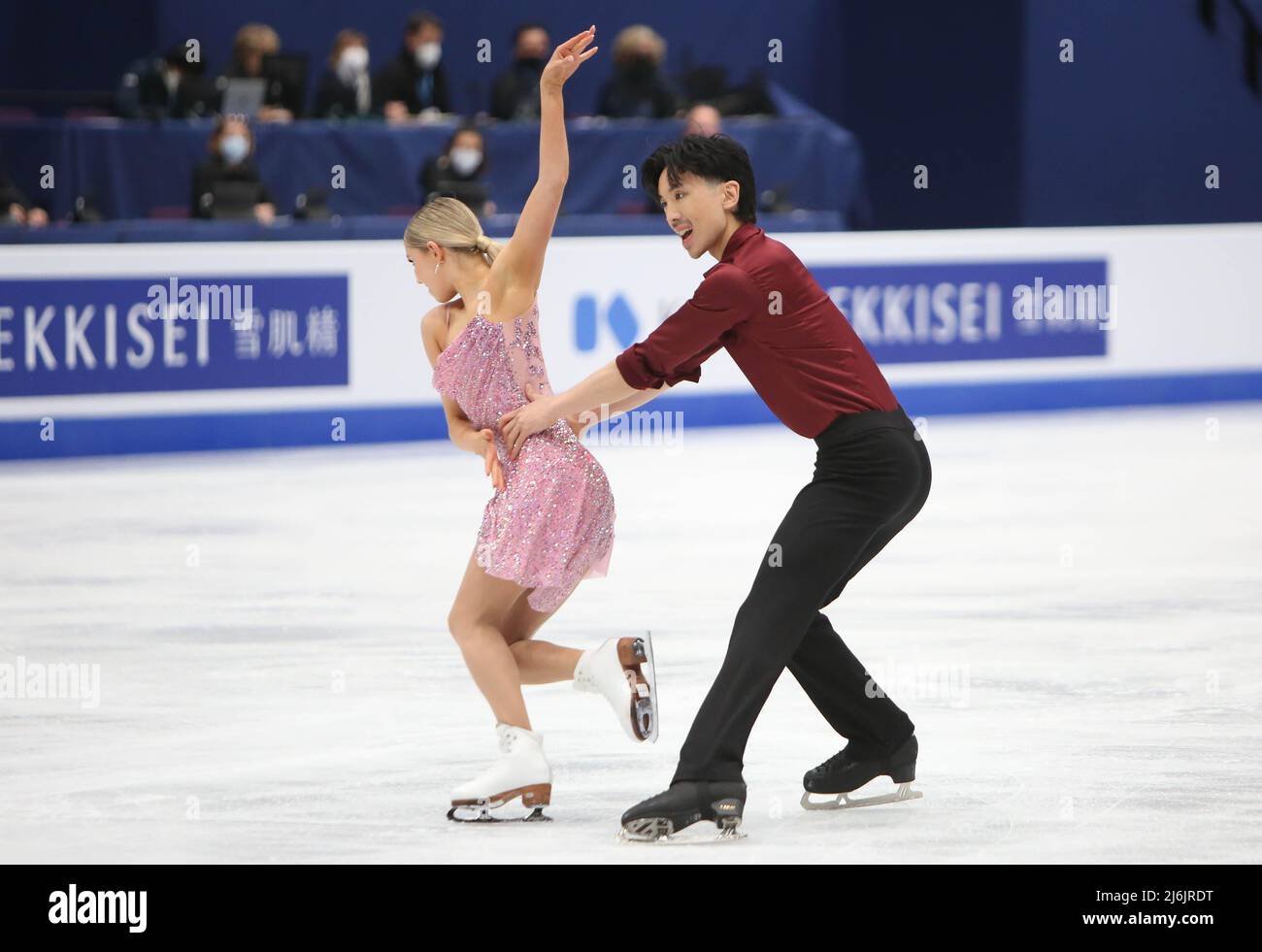 Holly HARRIS / Jason CHAN of Australie during the ISU World Figure ...