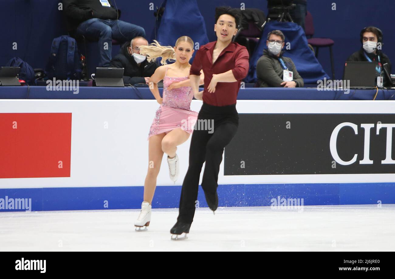 Holly HARRIS / Jason CHAN of Australie during the ISU World Figure ...