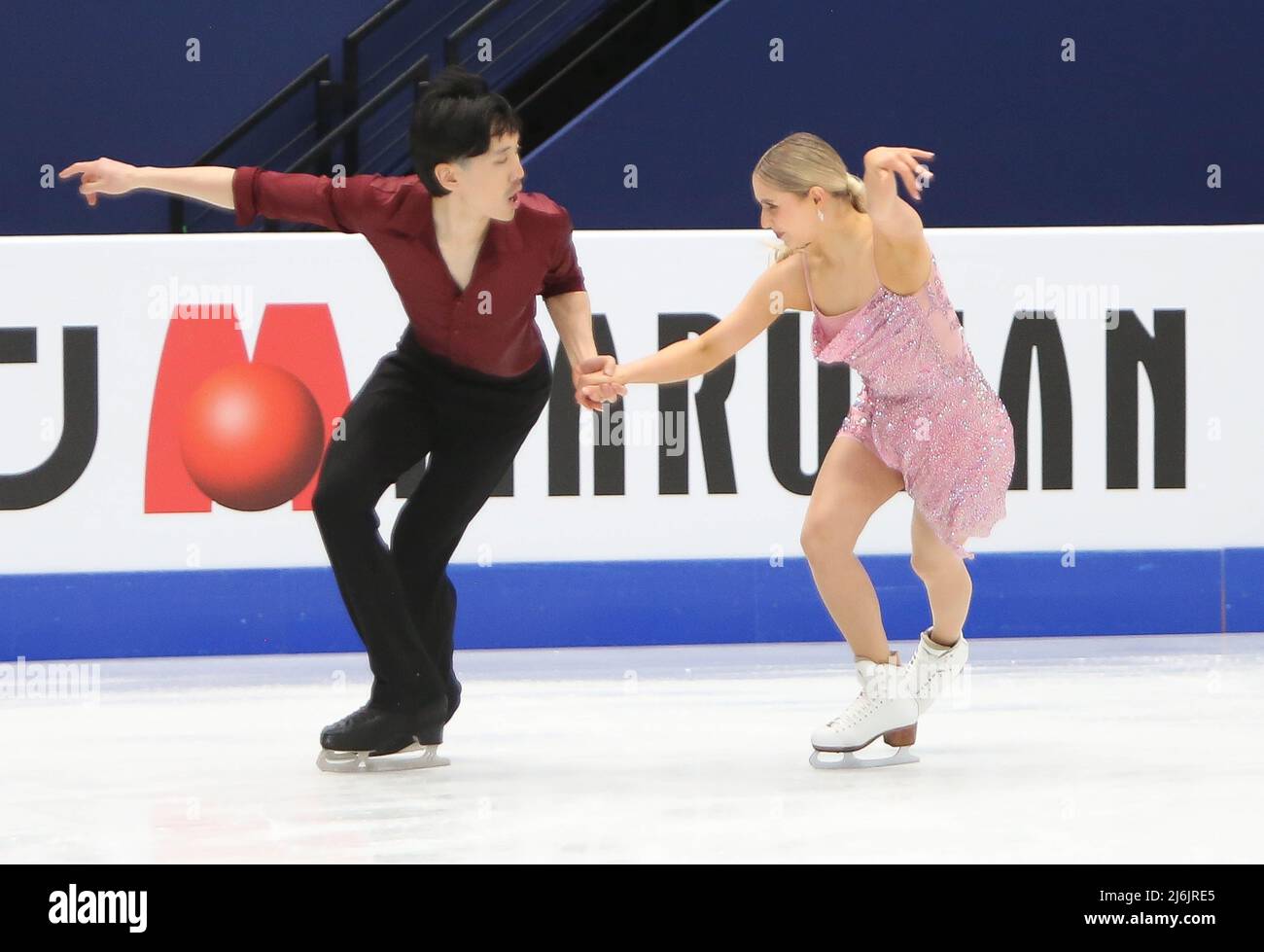 Holly HARRIS / Jason CHAN of Australie during the ISU World Figure ...