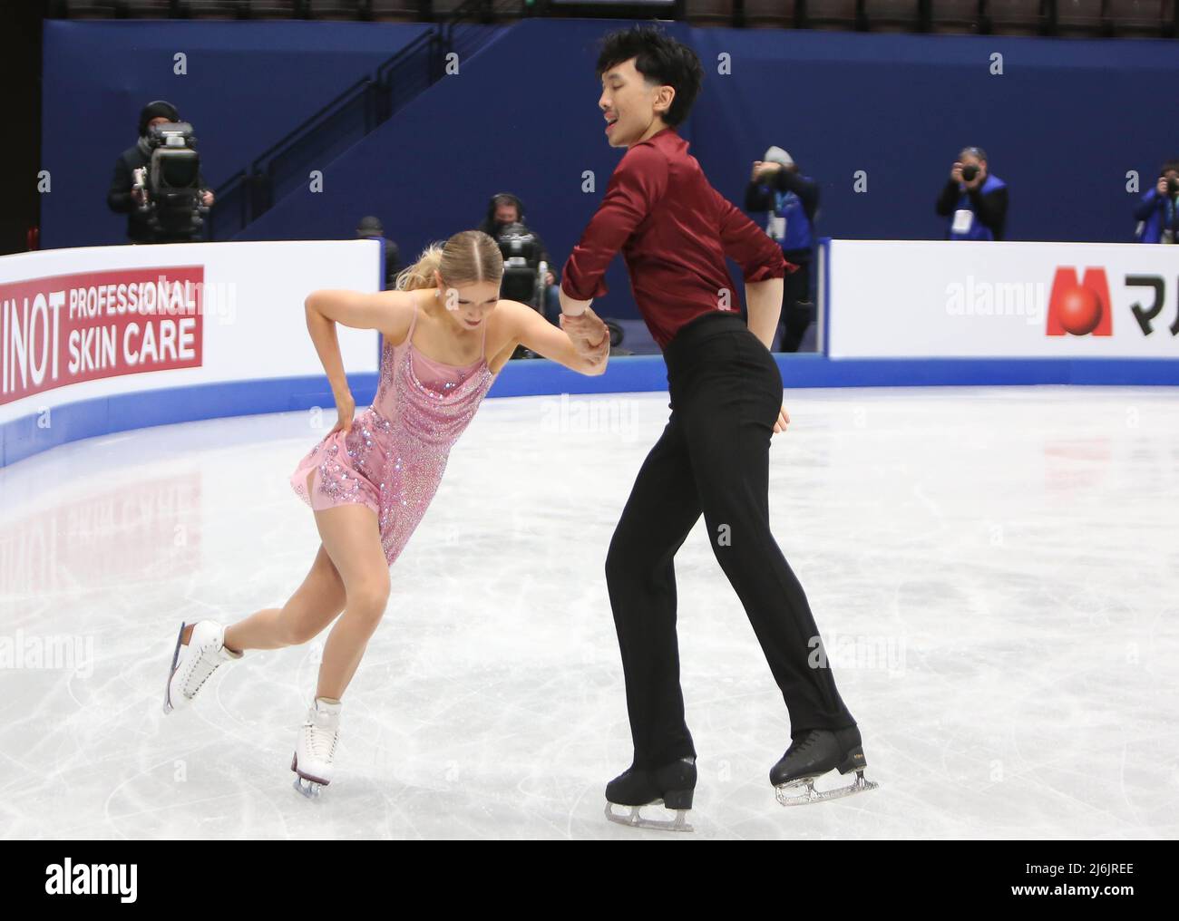 Holly HARRIS / Jason CHAN of Australie during the ISU World Figure ...