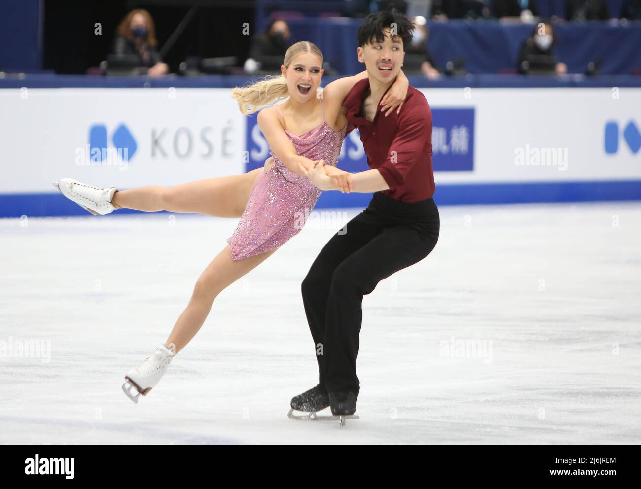 Holly HARRIS / Jason CHAN of Australie during the ISU World Figure ...