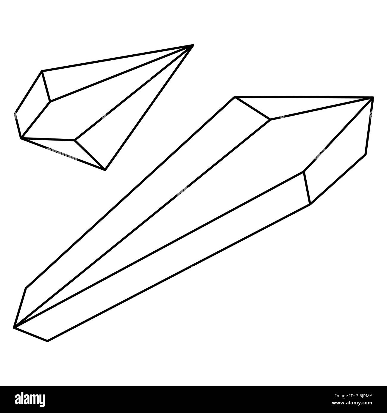 Hipster crystal outline vector illustration minimalist icon set. Linear ...