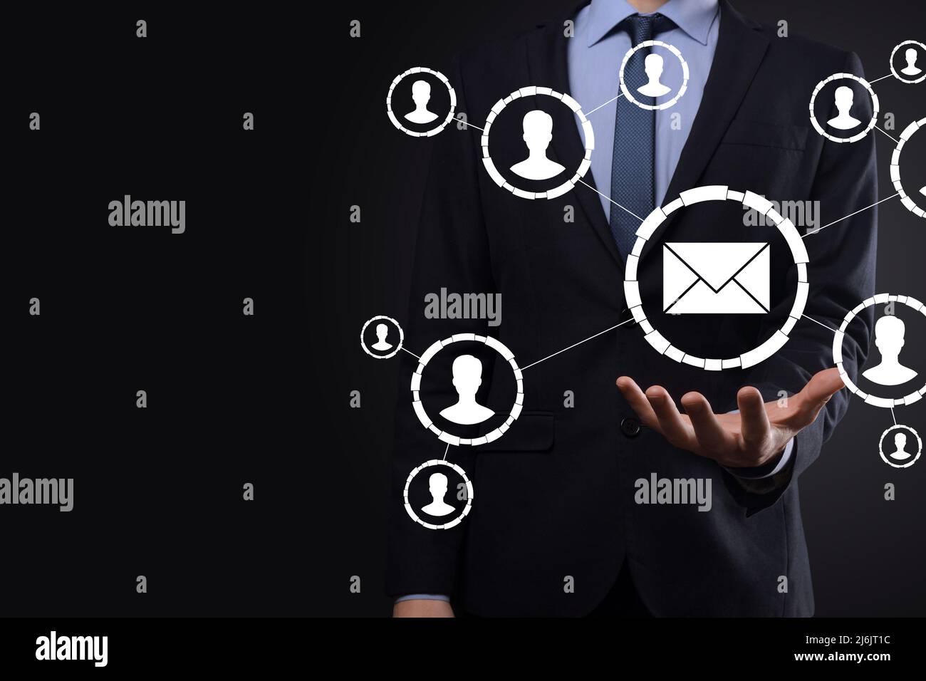Email and user icon,sign,symbol marketing or newsletter concept ...