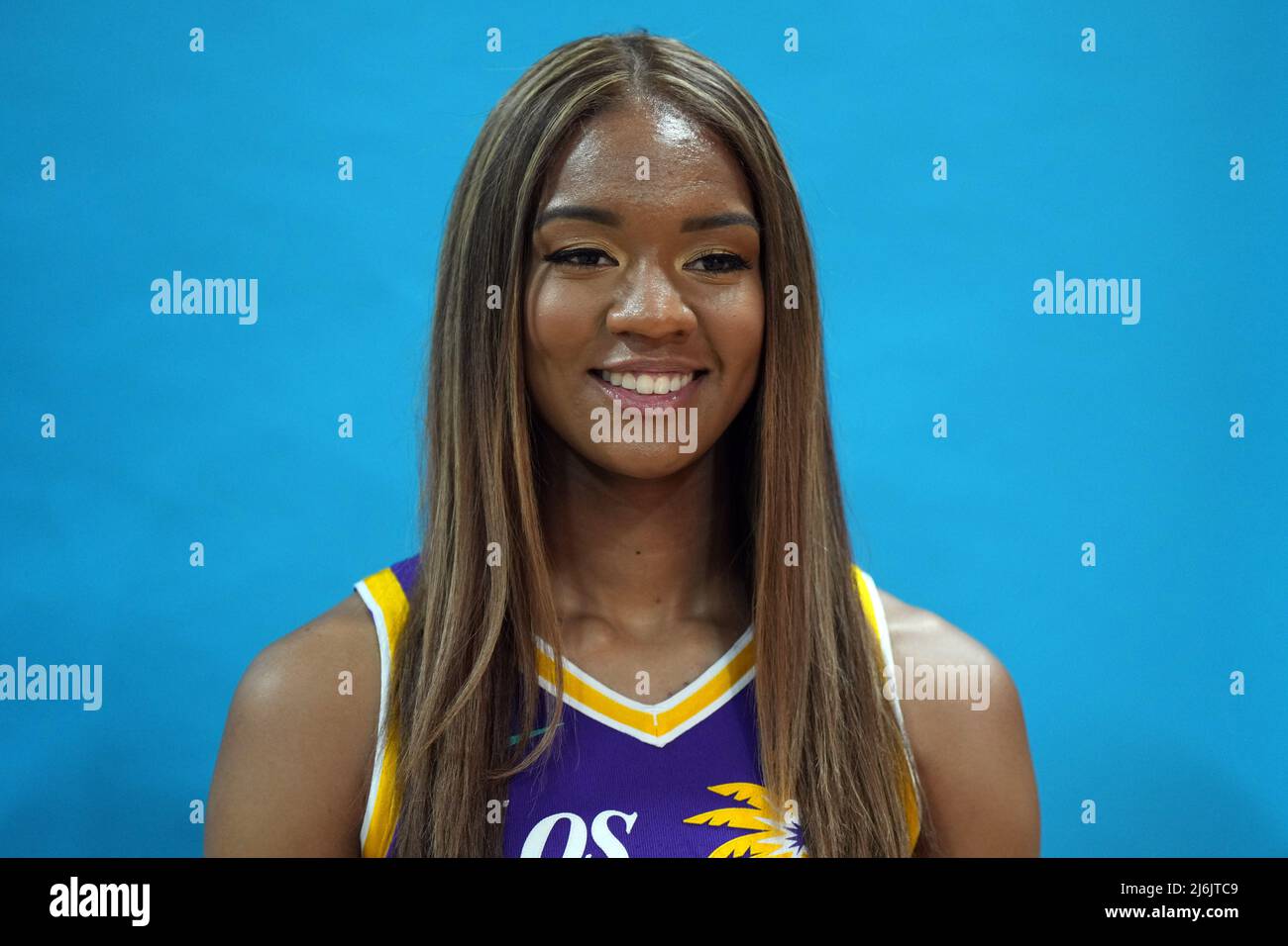 Los Angeles Sparks guard Kianna Smith (5) poses during media day ...