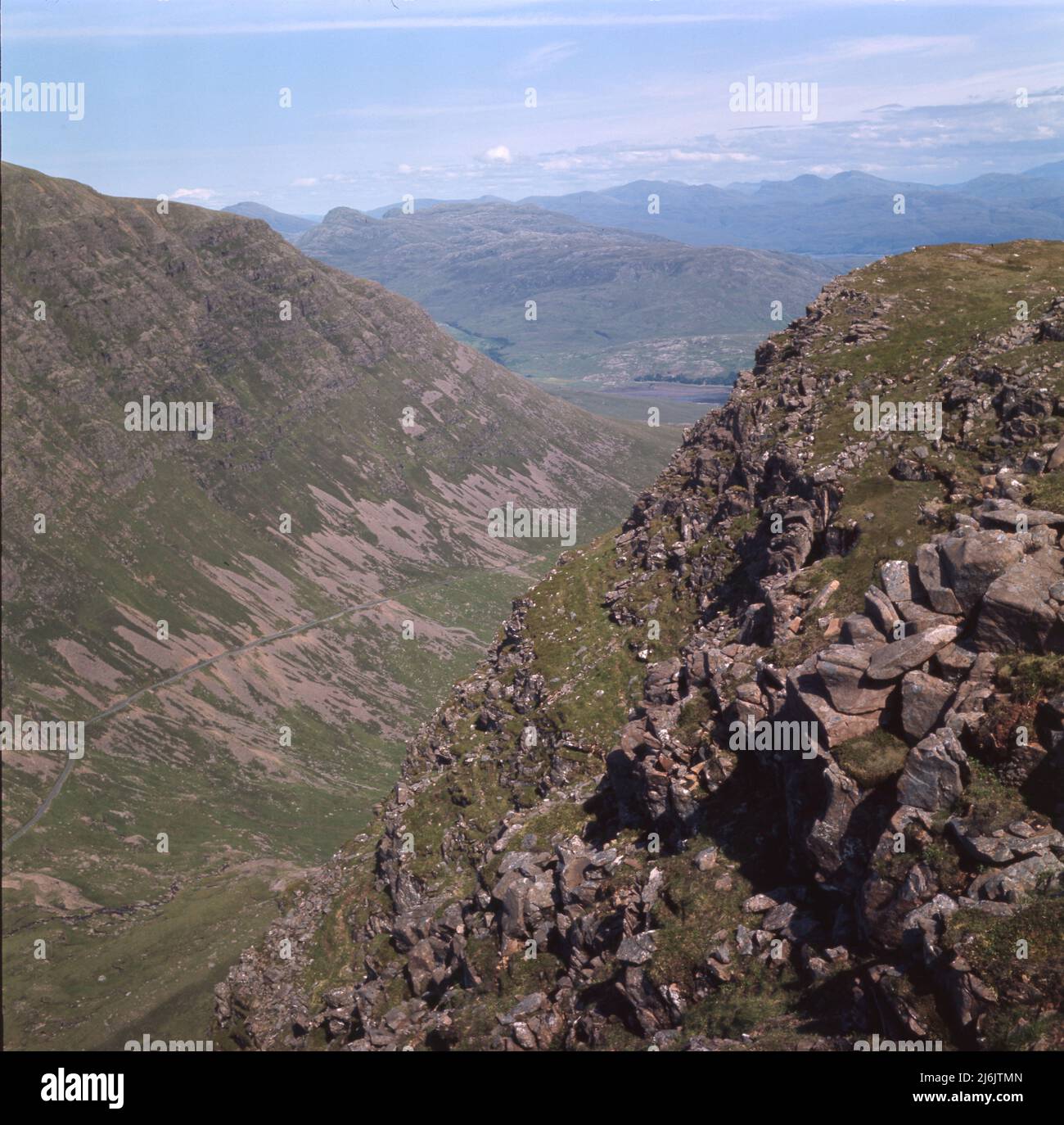 Cliffs overlooking the Pass of the Cattle, Wester Ross Photo by Henshaw ...