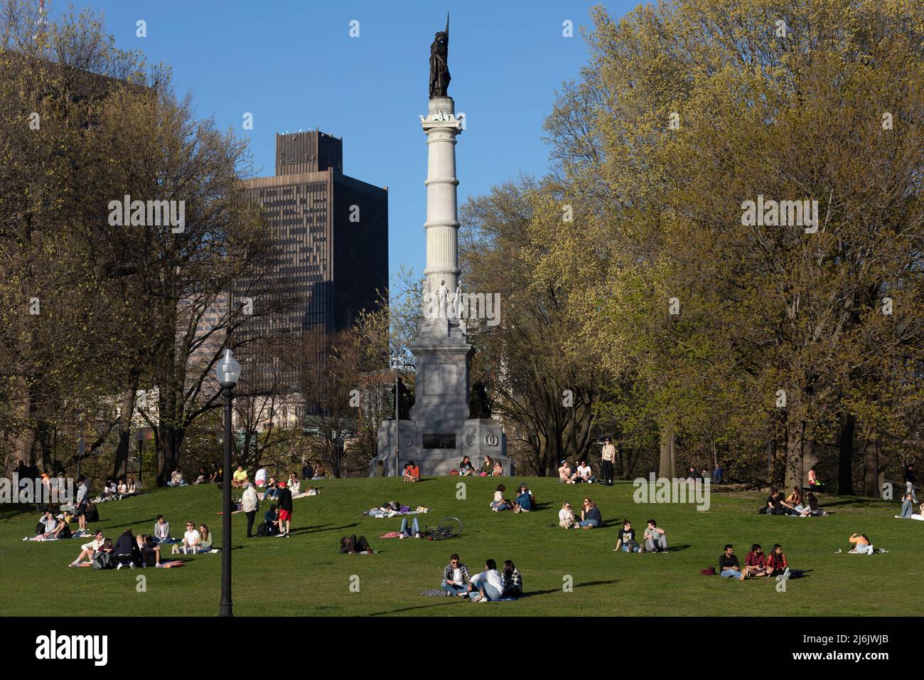 Soldiers and Sailors Monument on Boston Common Stock Photo - Alamy