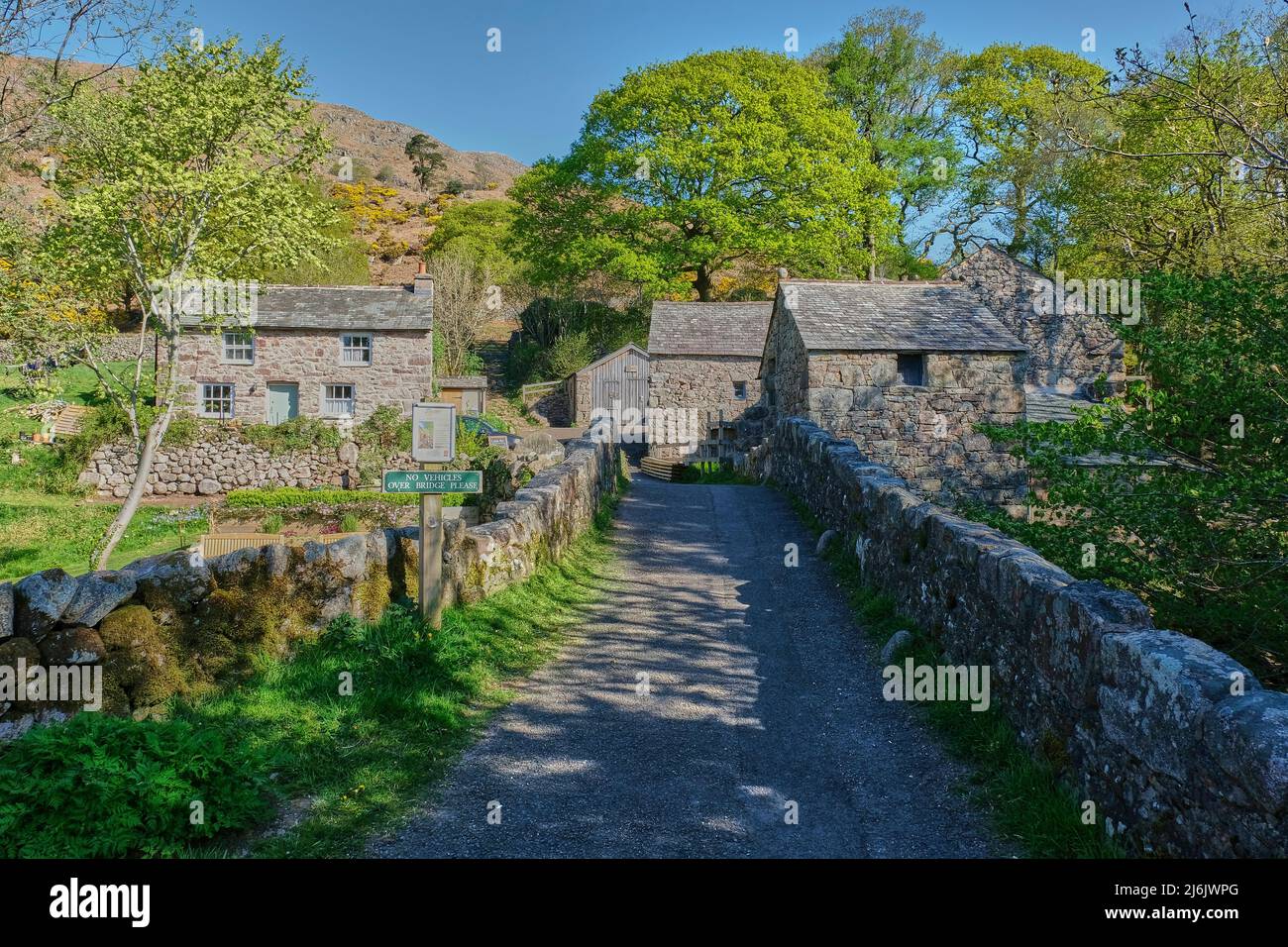 The Mill at Boot village, Eskdale, Lake District, Cumbria Stock Photo ...