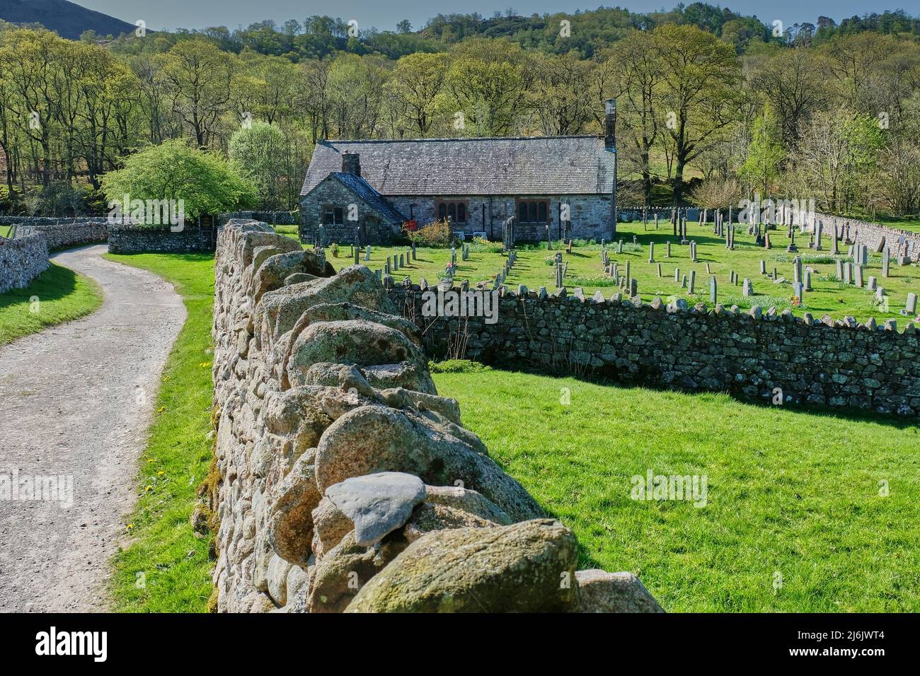 Track to St Catherine's, Boot village, Eskdale, Lake District, Cumbria ...