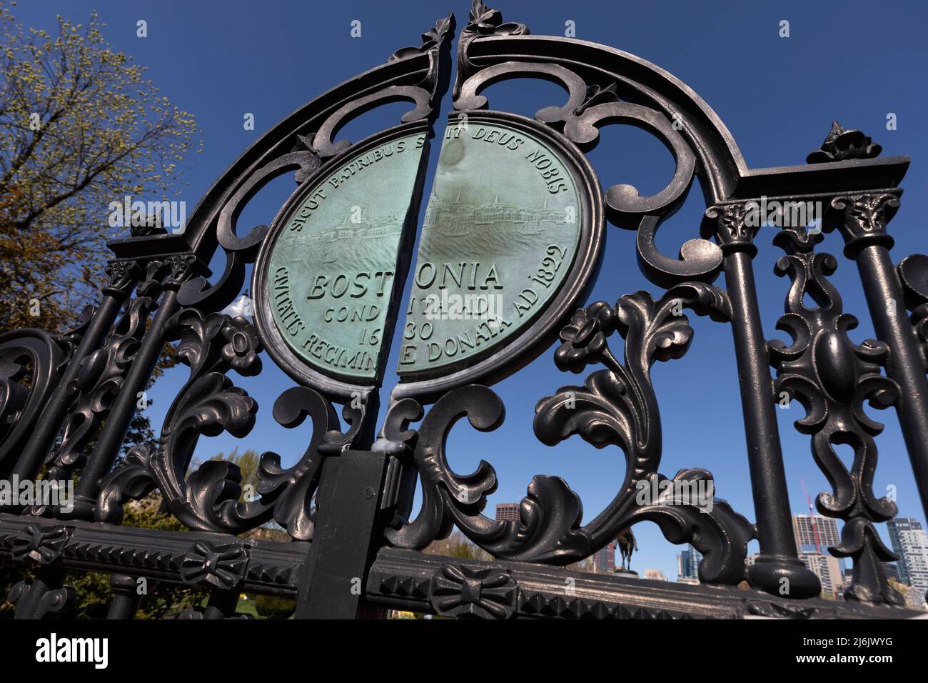 Boston park gate hi-res stock photography and images - Alamy