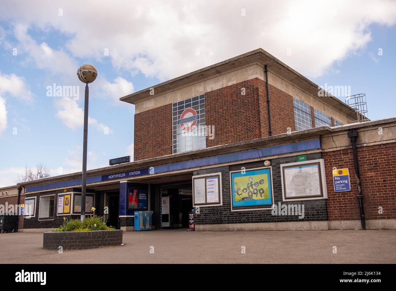 London: Northfields underground station, Piccadilly line station in ...