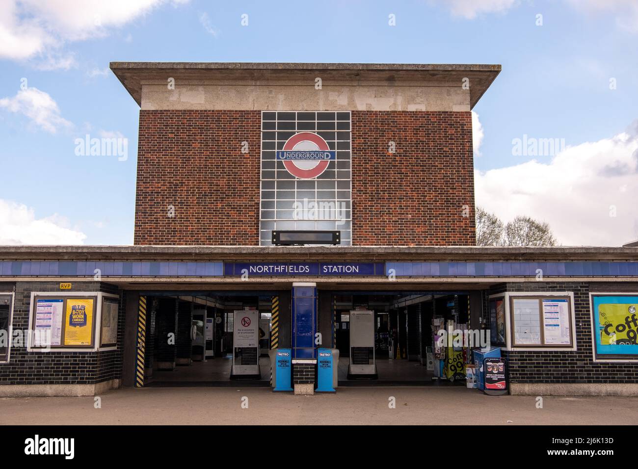 London: Northfields underground station, Piccadilly line station in ...