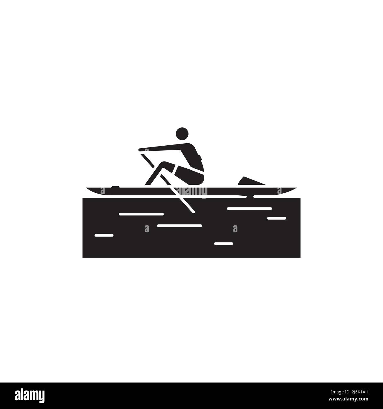 Sculling boat Stock Vector Images - Alamy