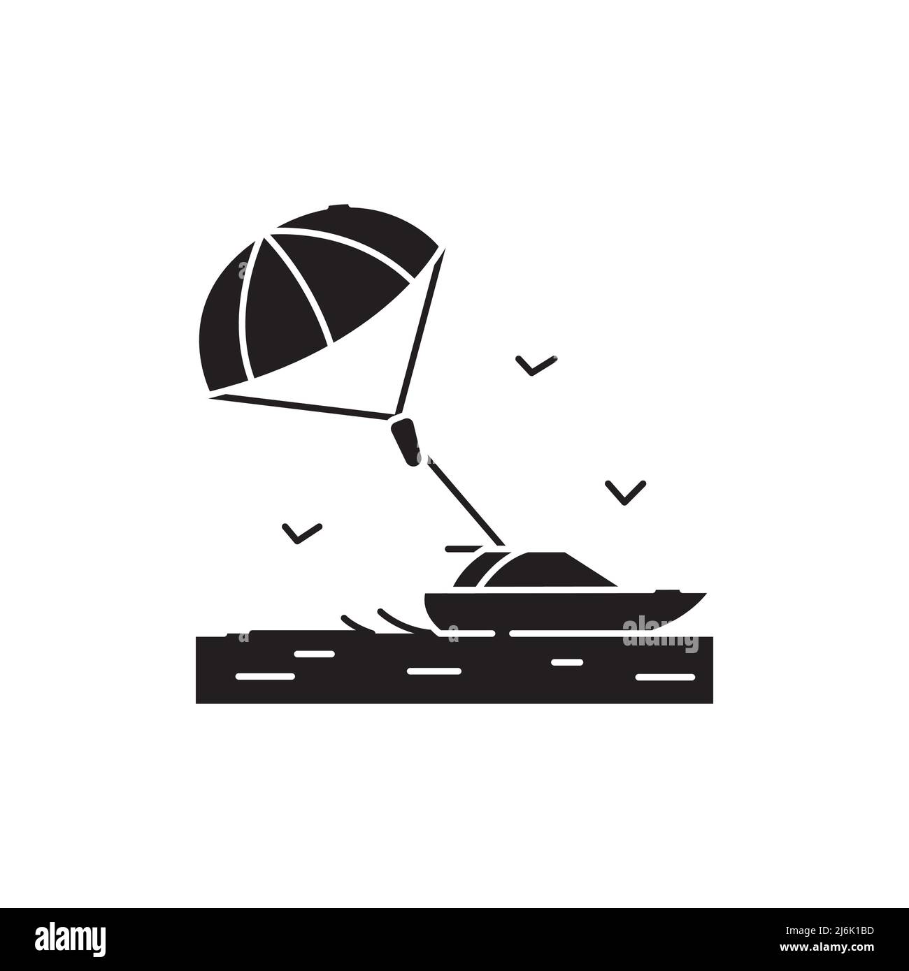 Parasailing vector vectors hi-res stock photography and images - Alamy