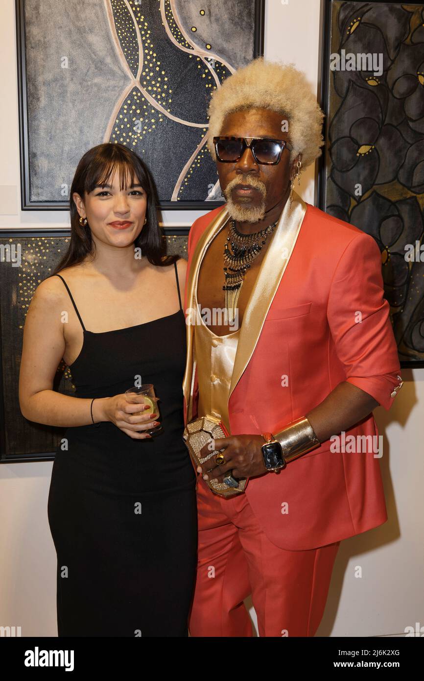 Paris, France. 1st May, 2022. Stylist Paola Pimentel and designer Anggy ...