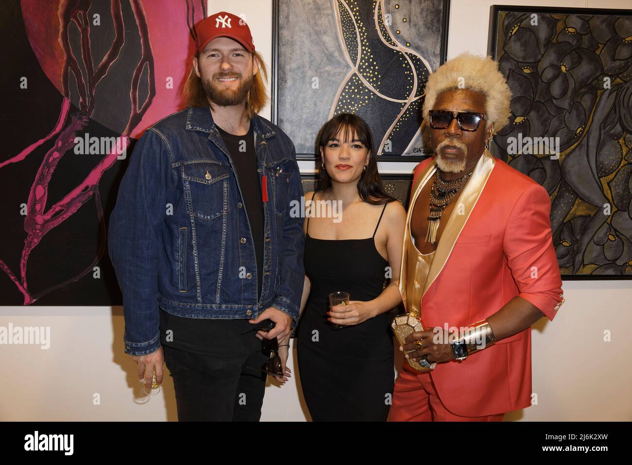 Paris, France. 1st May, 2022. A guest, stylist Paola Pimentel and ...