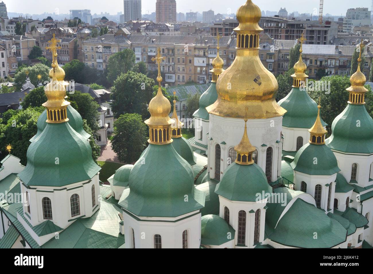 Saint Sophia's Cathedral domes - Kiev, Ukraine Stock Photo - Alamy