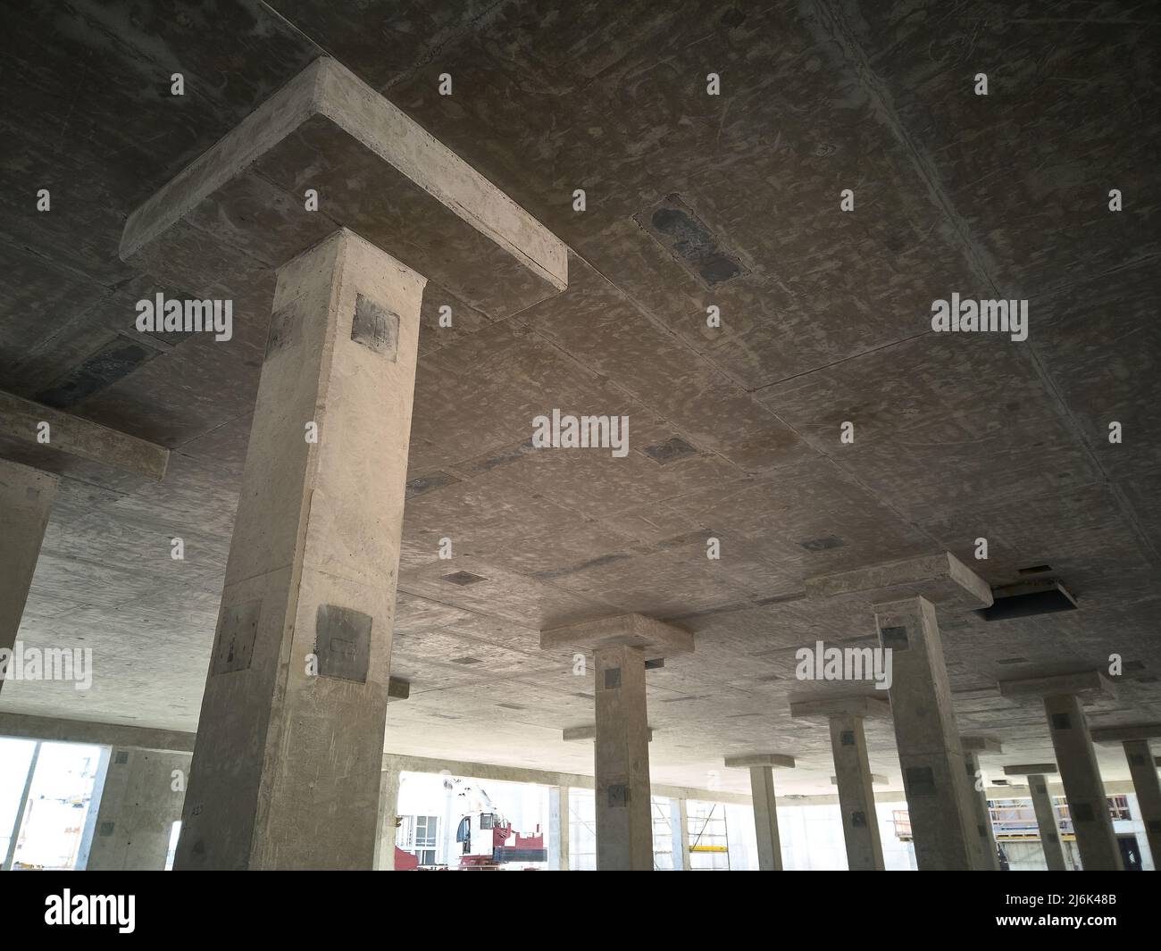 Concrete structures of industrial building Stock Photo - Alamy