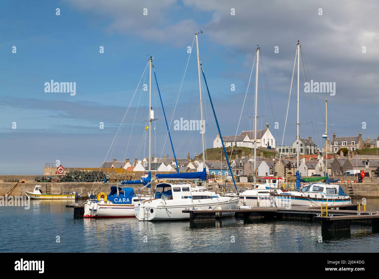 1 May 2022. Findochty, Moray, Scotland. This is a view of the Harbour ...