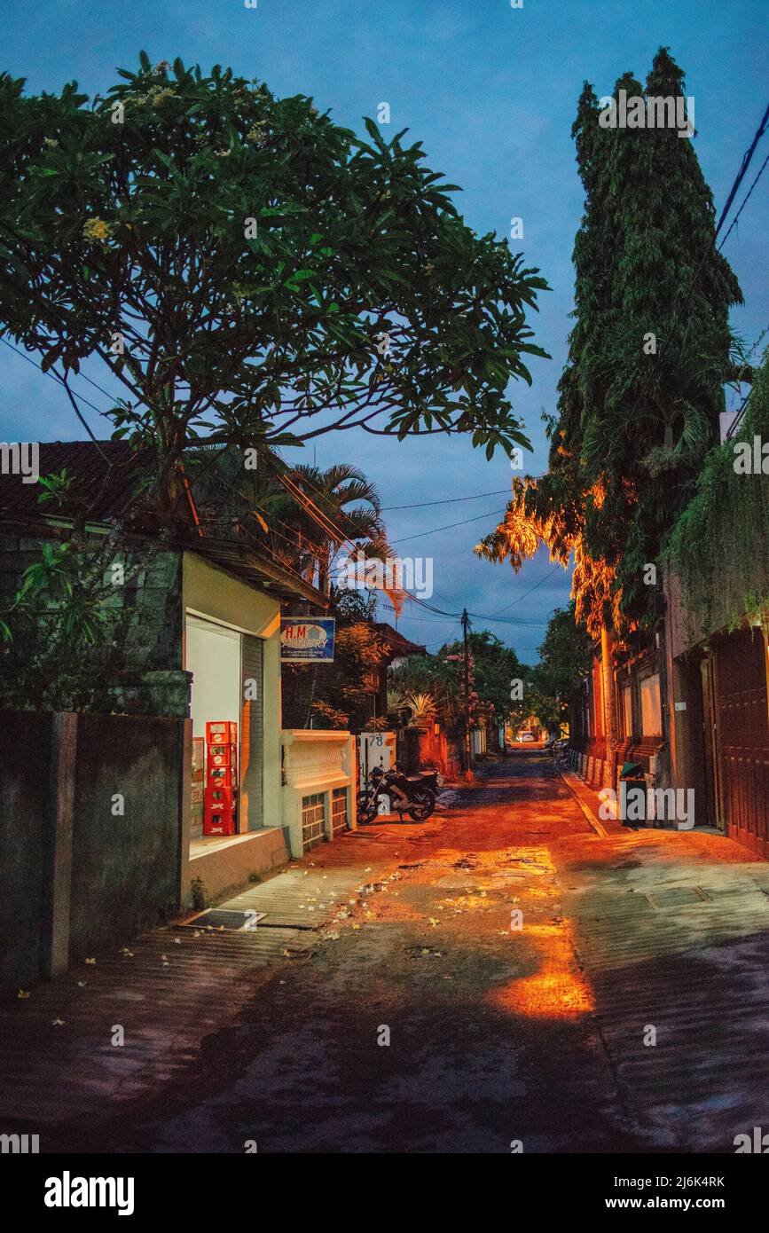 A quiet street in Denpasar, Bali, Indonesia Stock Photo - Alamy