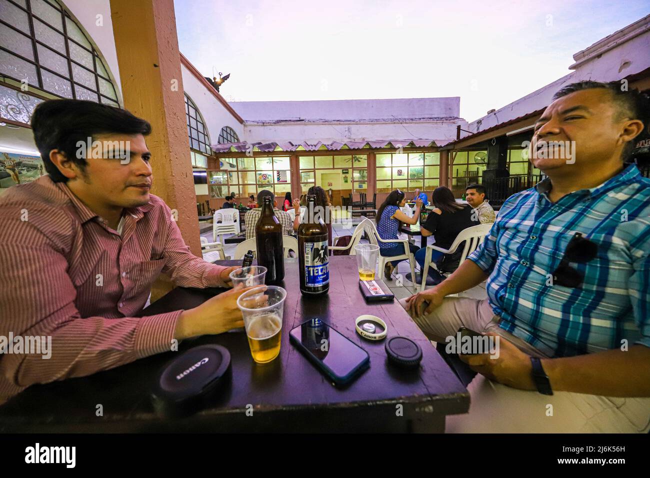 General view of Club Obregon Mexican bar or cantina, authentic cantina ...