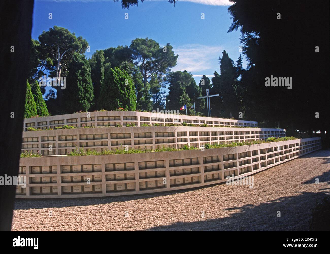 Franco-Italian military cemetery of St Mandrier Stock Photo - Alamy