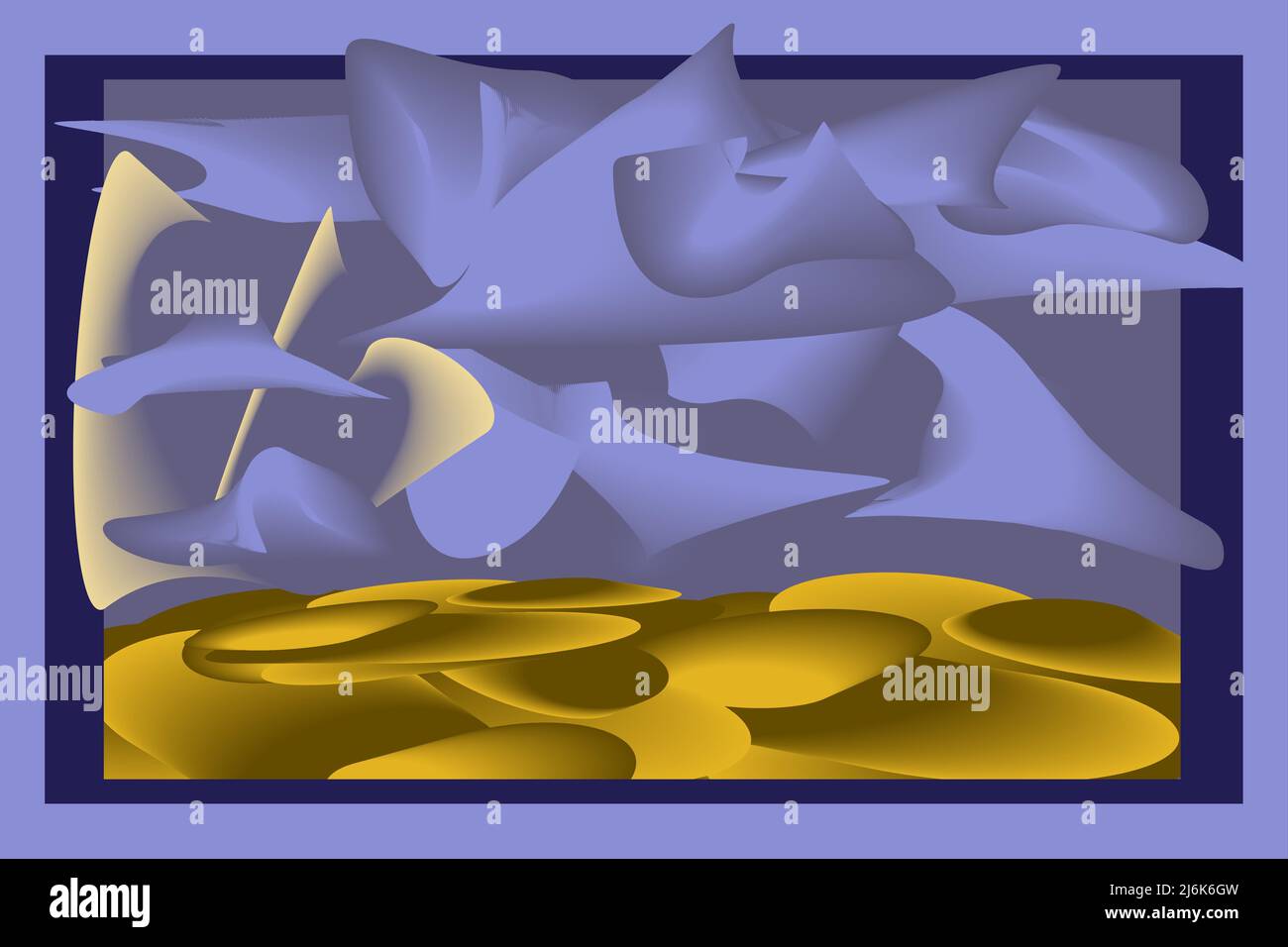 abstract painting the surface of an unknown planet Stock Vector Image ...