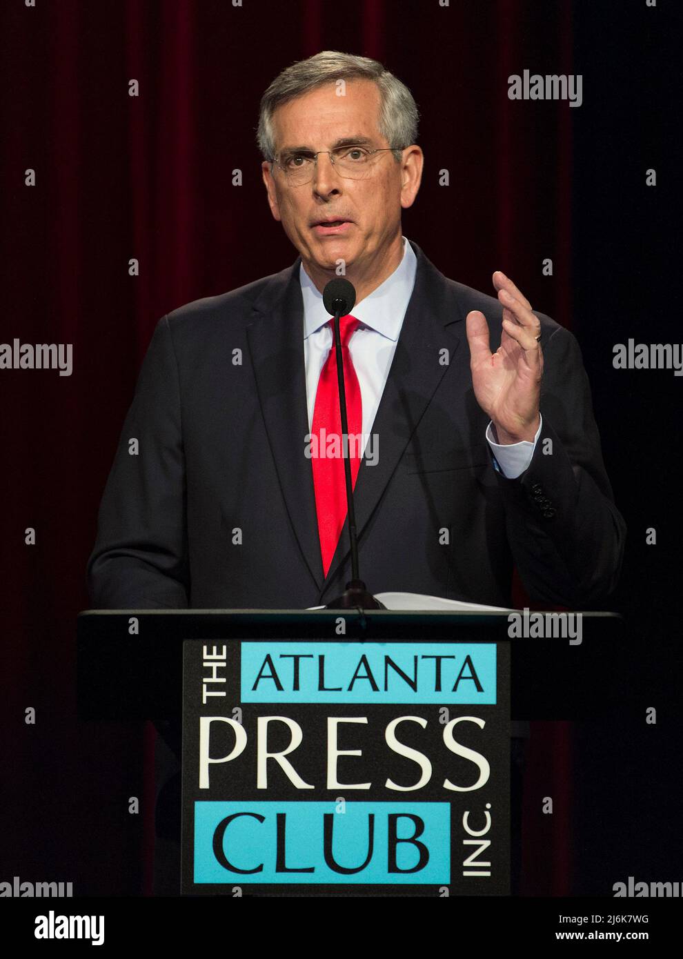 May 02, 2022 - Atlanta, Georgia, USA - Georgia Secretary of State BRAD ...