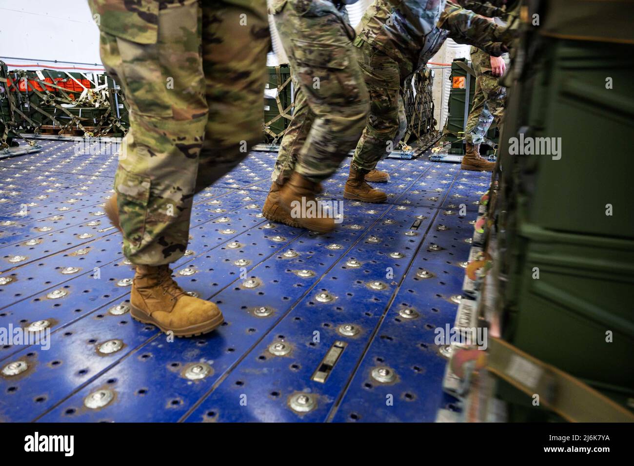 April 12, 2022 - Ramstein-Miesenbach, Rheinland-Pfalz, Germany - Airmen ...