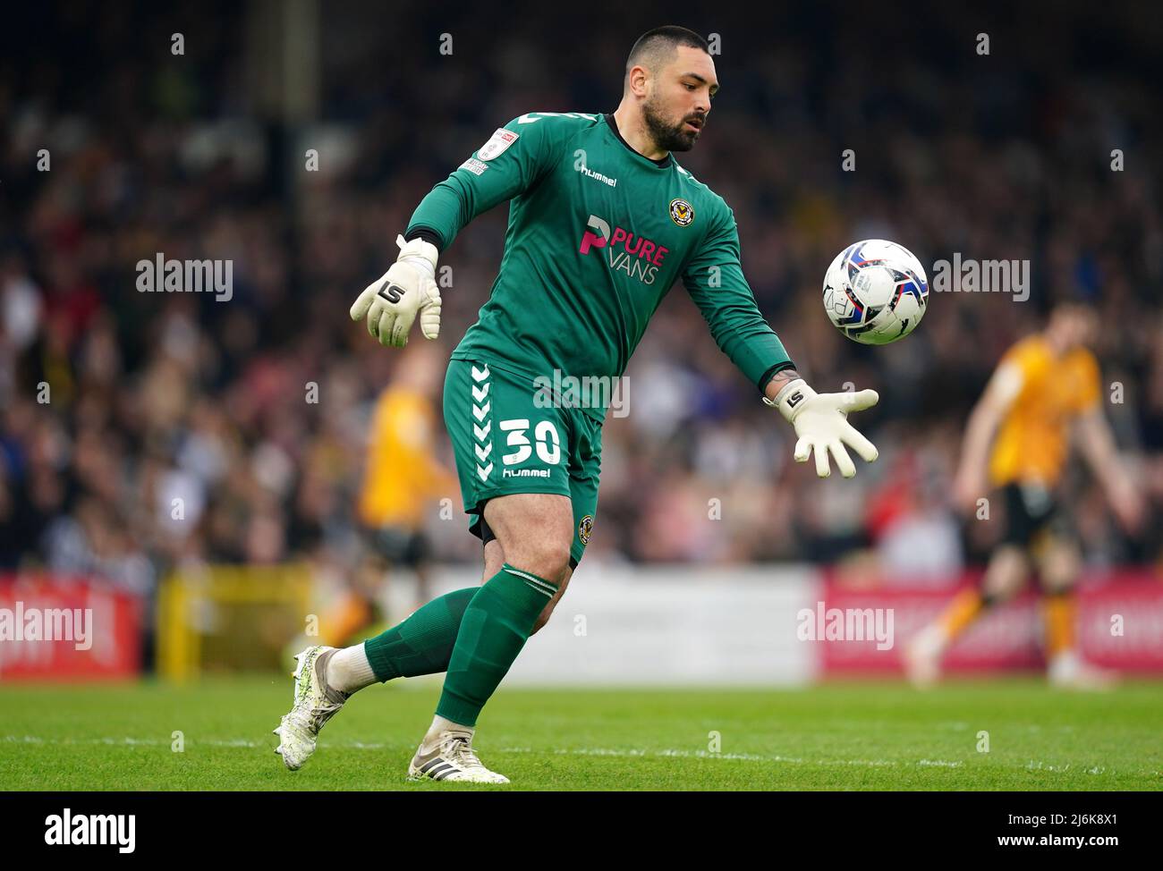 Newport County goalkeeper Nick Townsend during the Sky Bet League Two ...