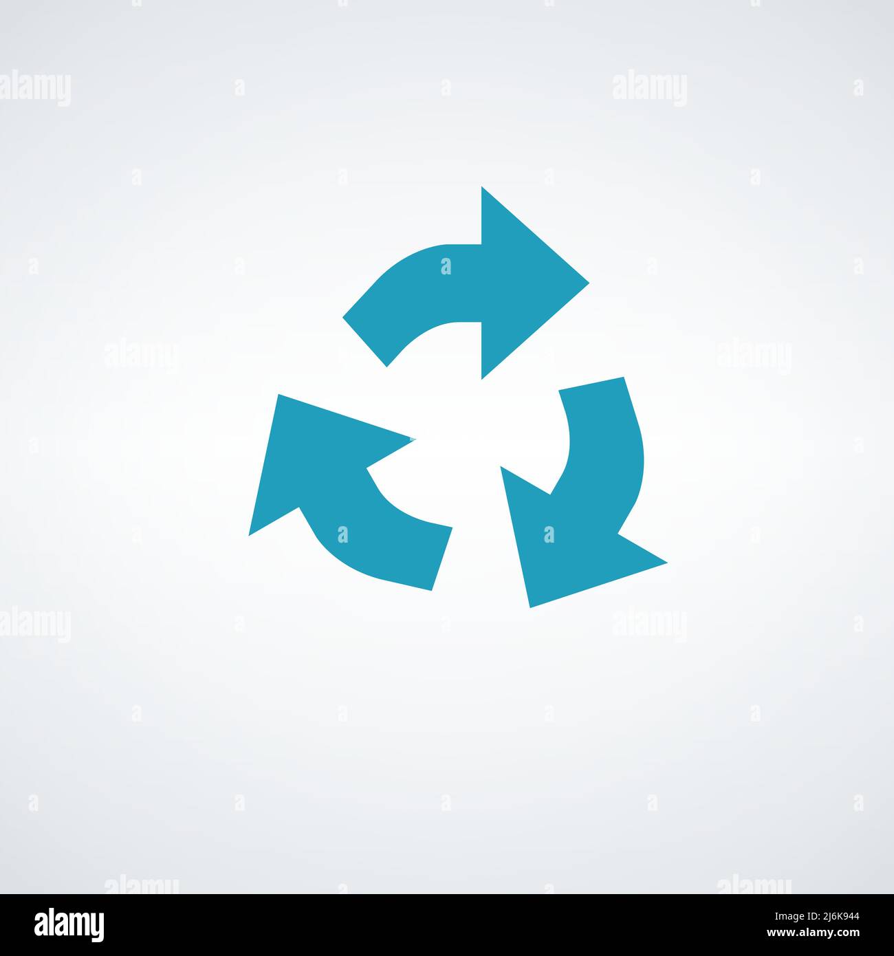 Loop Circular arrows for infographics. Chart, graph, diagram with 3 ...