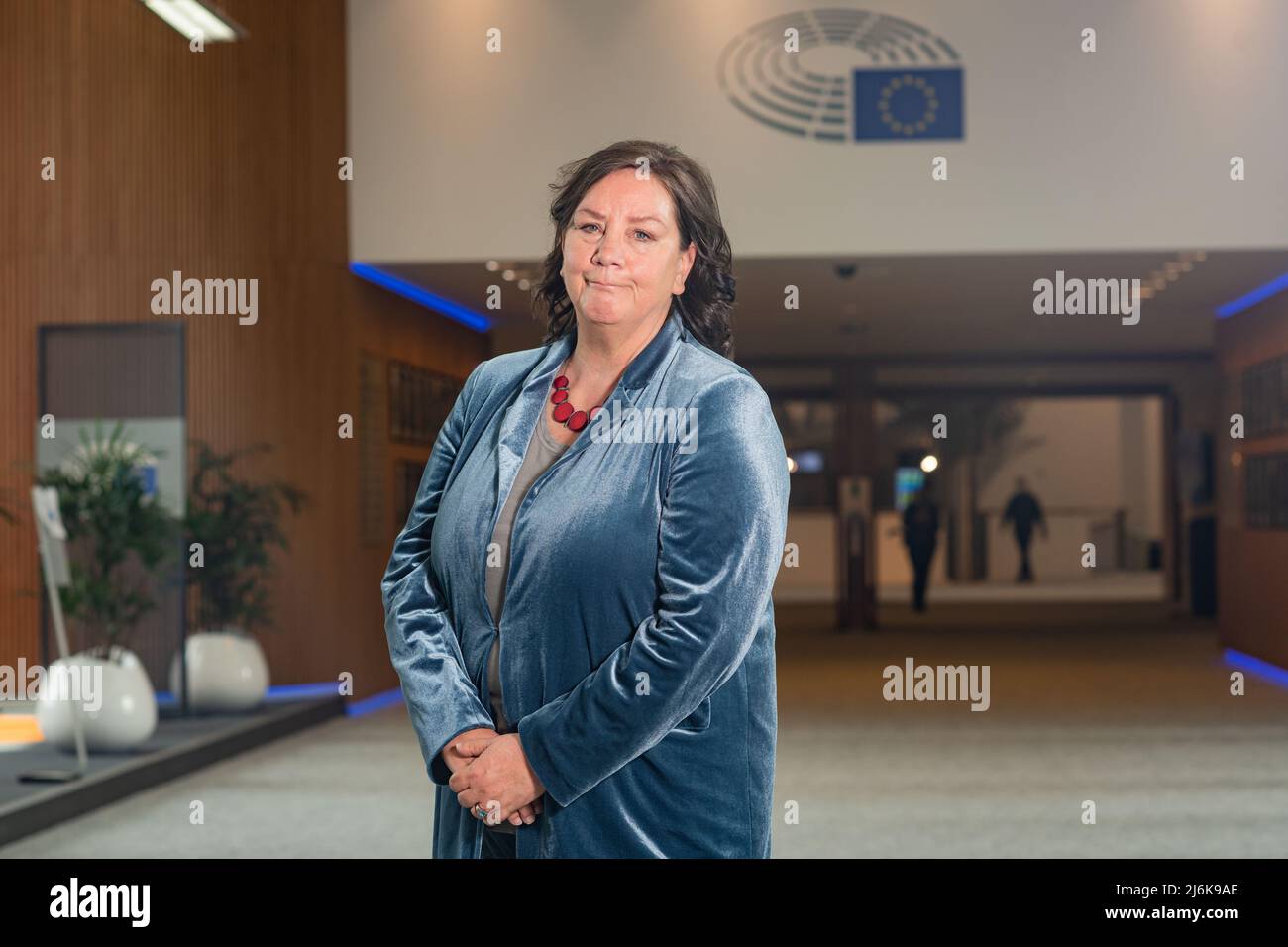 2022-04-19 16:21:59 BRUSSELS - Portrait of the Dutch MEP Agnes ...