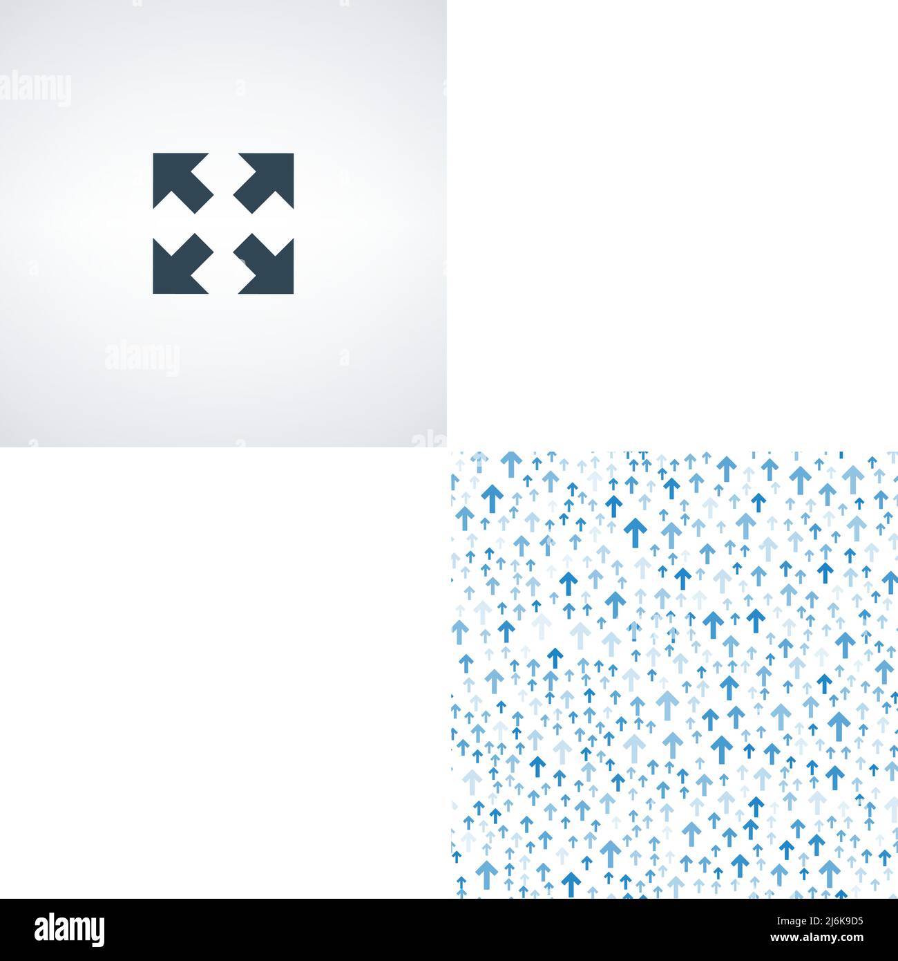 Spreading outward arrows icon. Distribution arrows. Stock vector ...