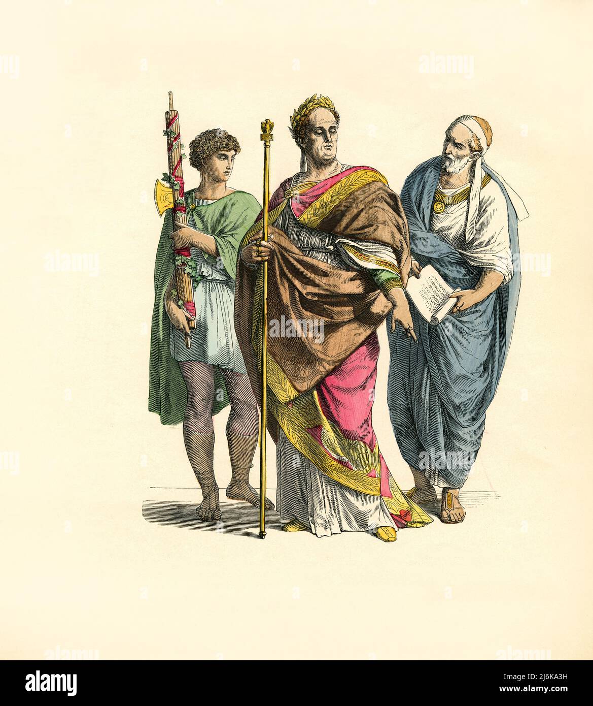 Roman Lictor, Emperor, Nobleman, Ancient Rome, Illustration, The ...